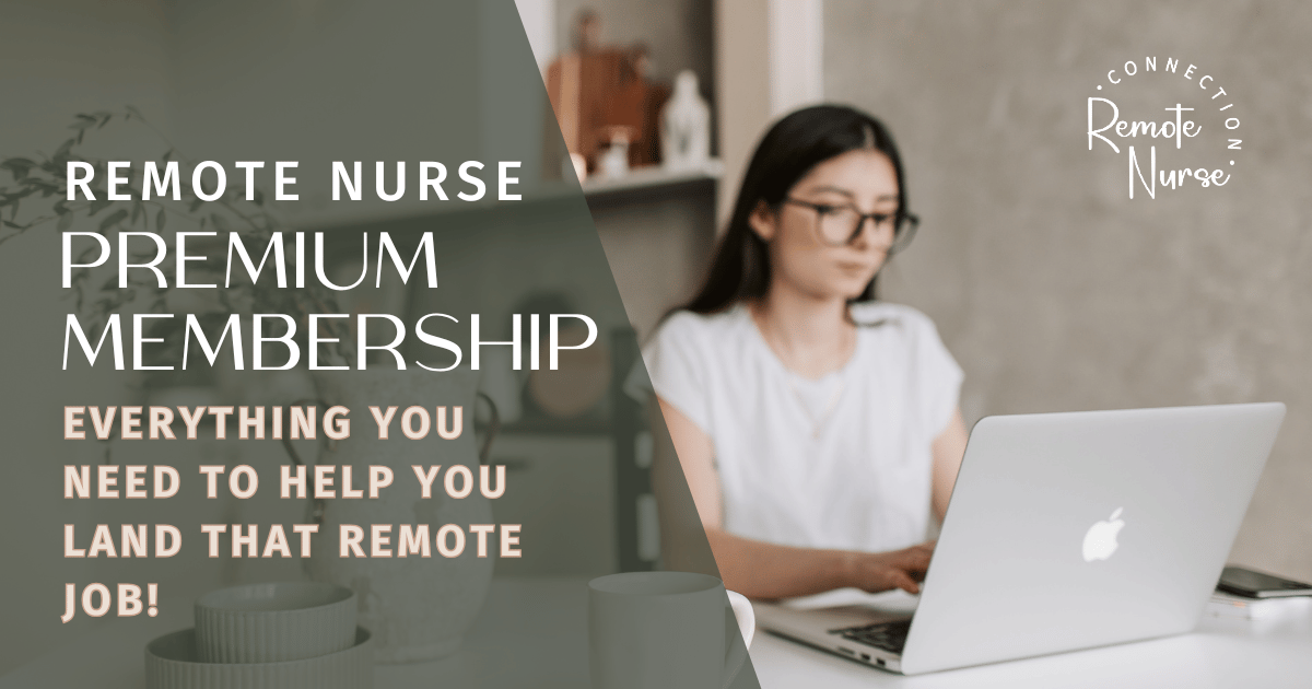 Remote Nurse Career Coaching Membership | Remote Nurse Connection