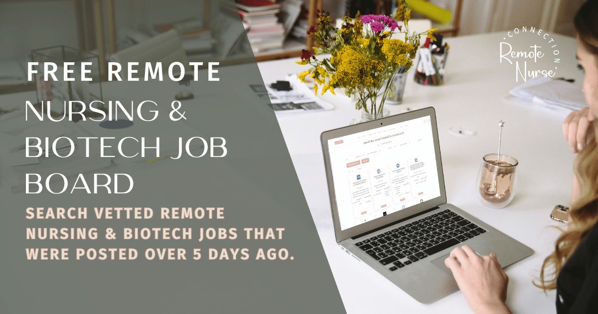 Free Remote Nursing Job Board | Remote Nurse Connection